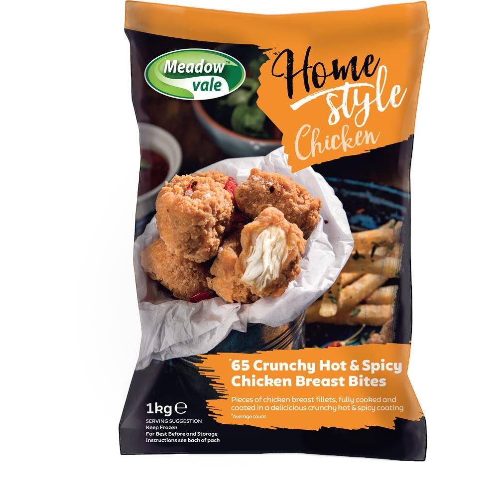 Hot & Spicy Chicken Fillet Bites - 1kg - Frozen - Devine Quality Foods